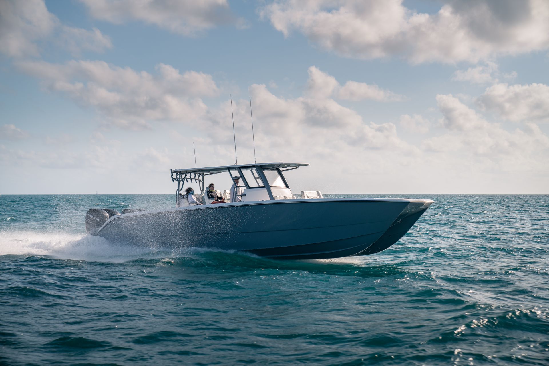 Invincible 40' Catamaran sport fisher fishing boat